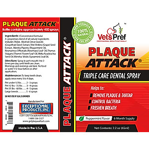 Plaque Attack Pet Dental Spray