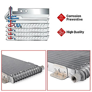 Piodelo 40k Transmission Oil Cooler Kit Compatible with Heavy Duty 40,000 GVW Max with Mounting Hardware, Towing Applications and Advanced Cooling Protection Replace# LPD47391 47391