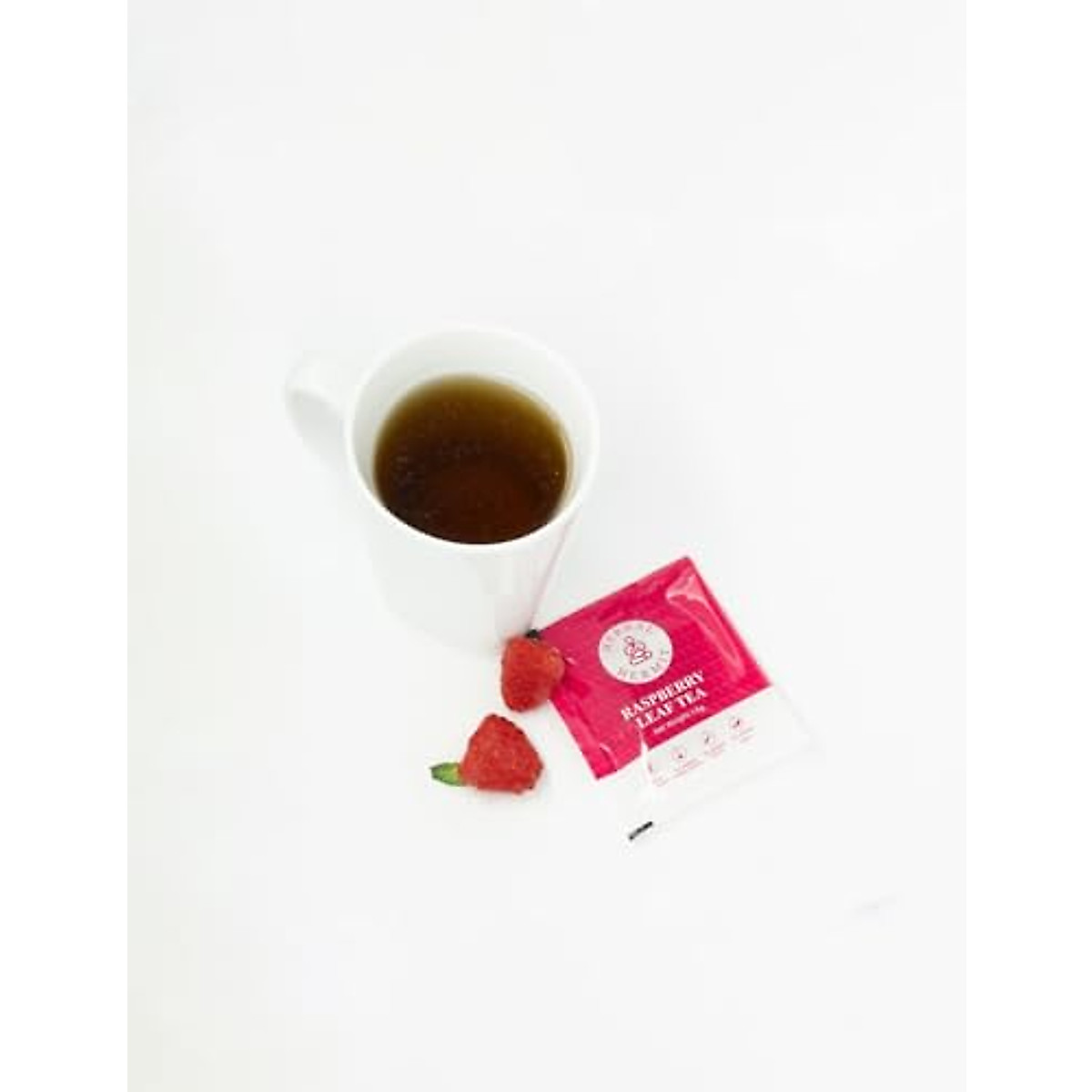 Red Raspberry Leaf Tea, 25 Raspberry Tea Bags Supports Fertility, Pregnancy, Prenatal Labor and Uterus Health, Caffeine Free Pure Leafs Raspberry Tea - Herbal Tea