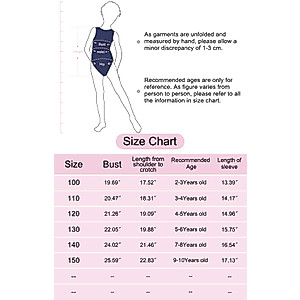 DAXIANG Leotard for Girls Gymnastics Toddler Dance Leotard Long Sleeves Kids Ballet Leotard Purple Mermaid 7-8Y