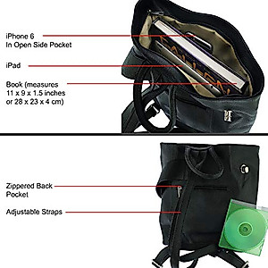 Fioretta Italian Genuine Leather Top Handle Backpack Purse Shoulder Bag Handbag For Women