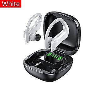 Changes That Heal Bluetooth Earphone Led Display Wireless Headphone TWS With Microphone Stereo Earbuds Waterproof Noise Cancelling Headsets,white