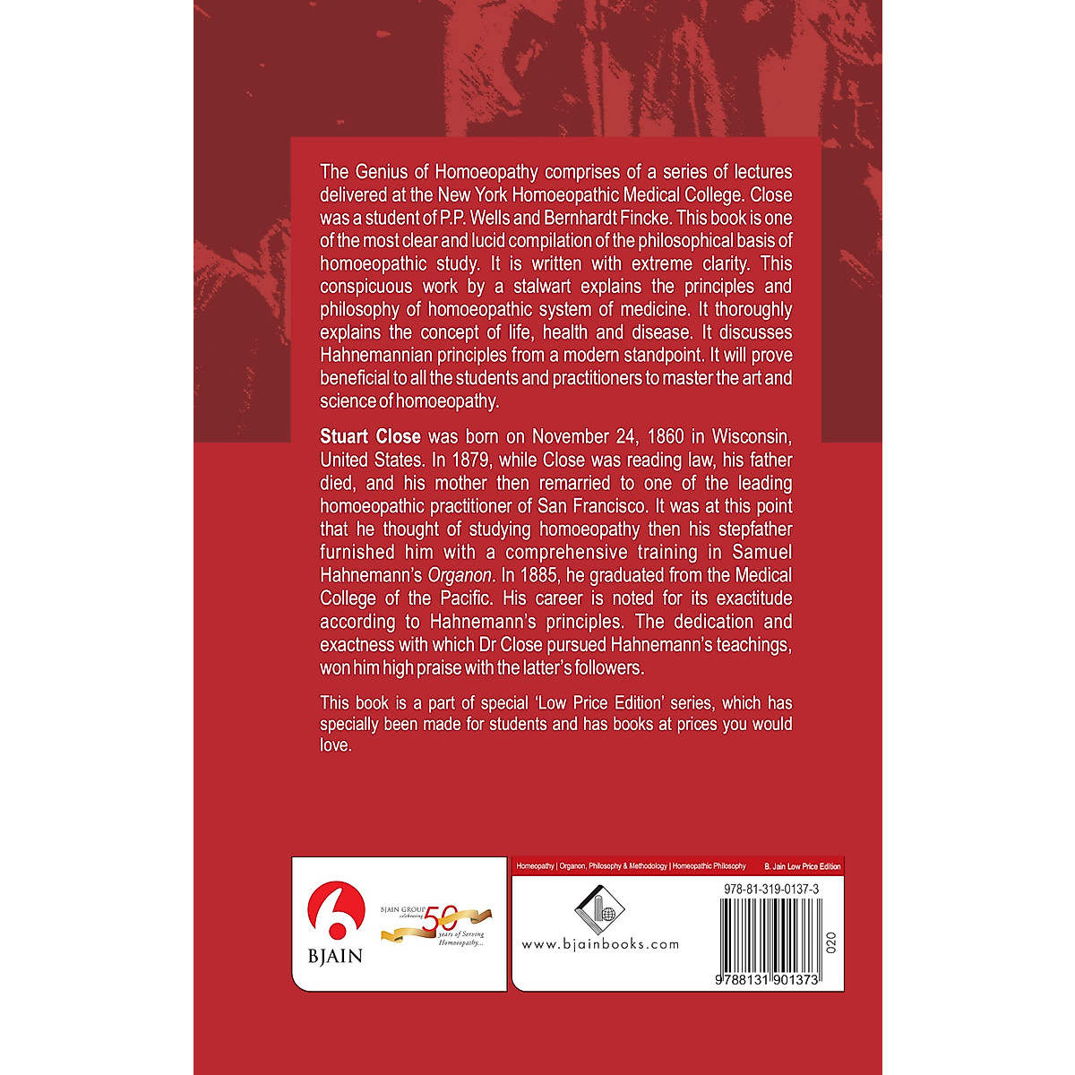 Genius of Homeopathy Lectures and Essays On Homeopathic Philosophy