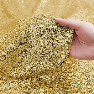 Sugargirl Gold Sequin Backdrop Curtain 2 Panels 2FTx8FT Glitter Gold Background Drapes Sparkle Photography Backdrop for Party Wedding Birthday Wall Decoration