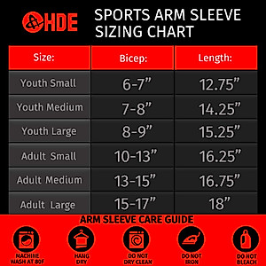 HDE Arm Sleeves for Men Women, Compression Sleeve Arm UV Protection Basketball Baseball Football White - M