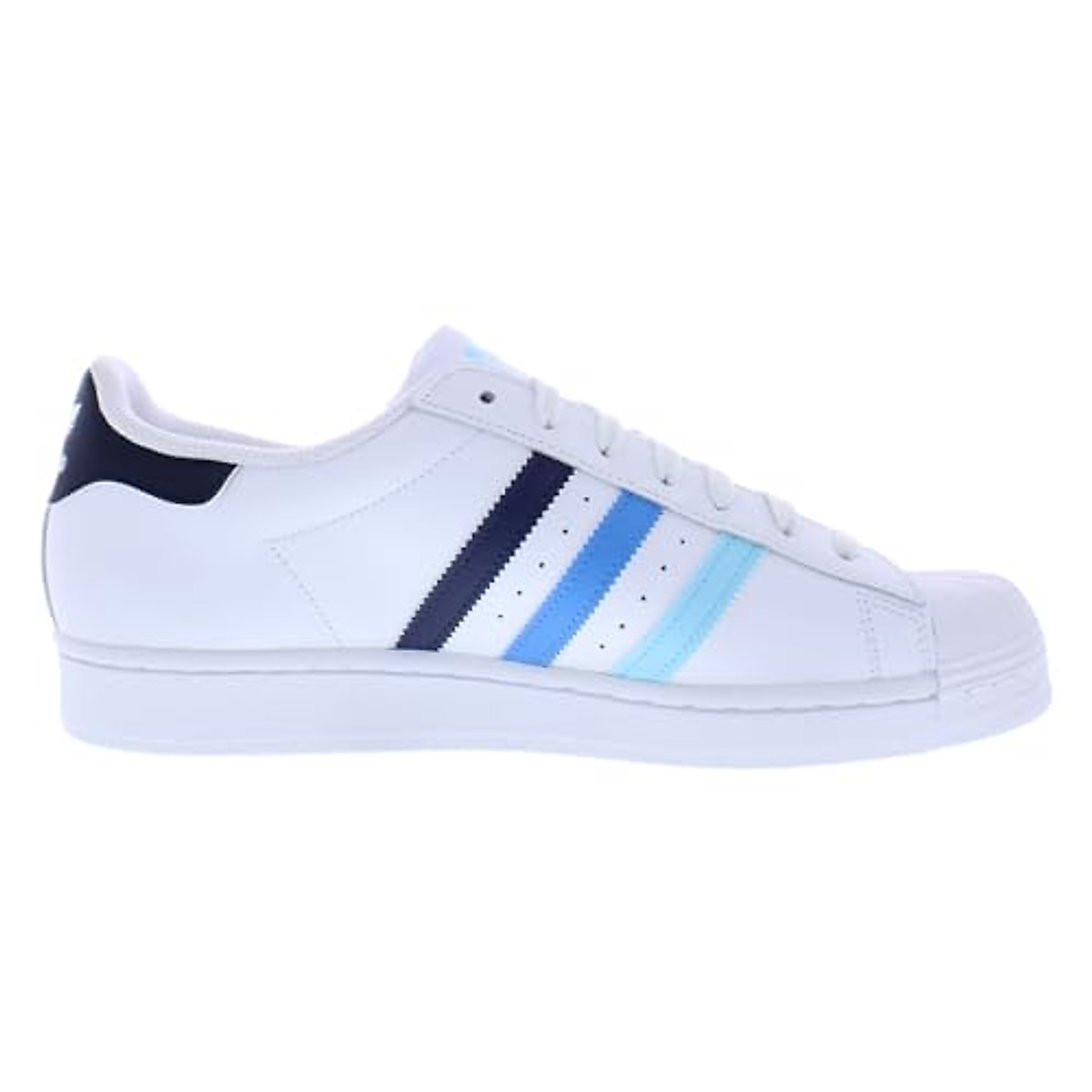 adidas Originals Superstar White/Ink/Bliss Blue 10 D (M)
