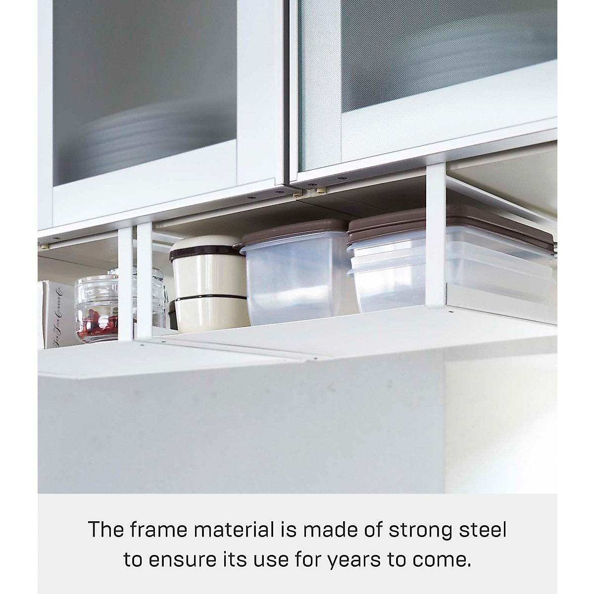 YAMAZAKI home 2443 Shelf Storage Rack-Cabinet Organizer, One Size, White