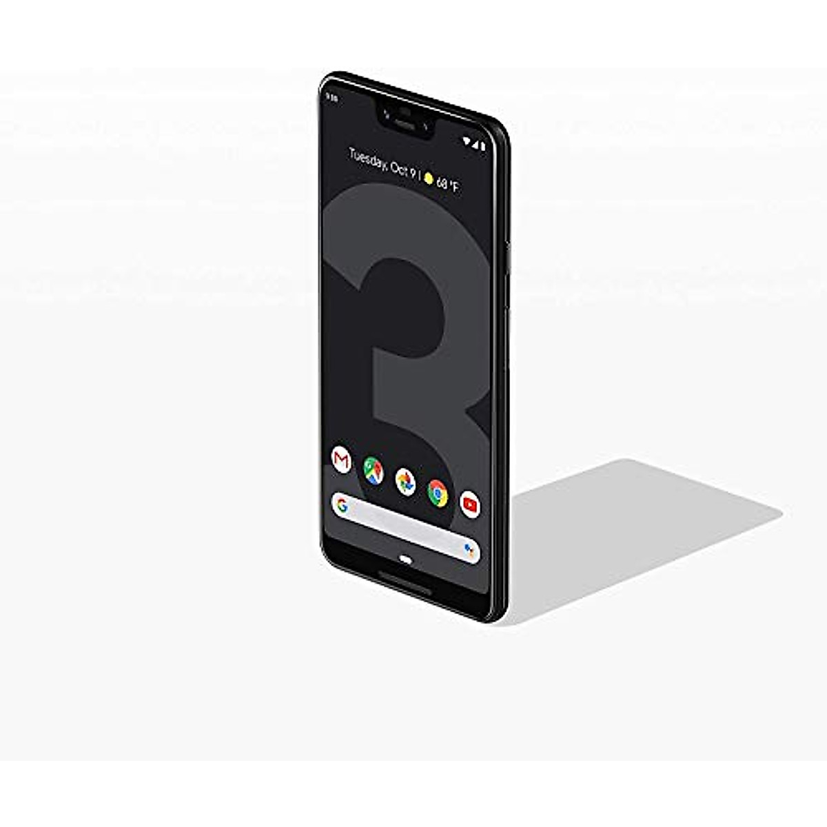 Google Pixel 3 XL (64GB, 4GB RAM) 6.3" QHD+, IP68 Water Resistant, Snapdragon 845, GSM/CDMA Factory Unlocked (AT&T/T-Mobile/Verizon/Sprint) Just Black (Renewed)