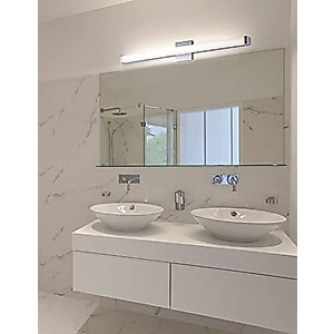 Maxim 52006PC Spec Collection 36 Inch Dimmable LED Bathroom Vanity Light I 3000K I Polished Chrome I Modern Contemporary Light Fixture I Perfect for Bathroom Vanities