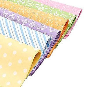 Decorative Tissue Paper for Gift Wrapping, 6 Printed Patterns (14x20 in, 120 Sheets)