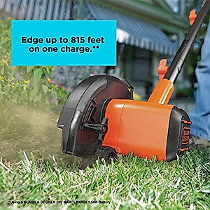 BLACK+DECKER 20V MAX Cordless Edger Lawn Kit, 1.5 Ah Battery & Charger Included (BCED400C1)