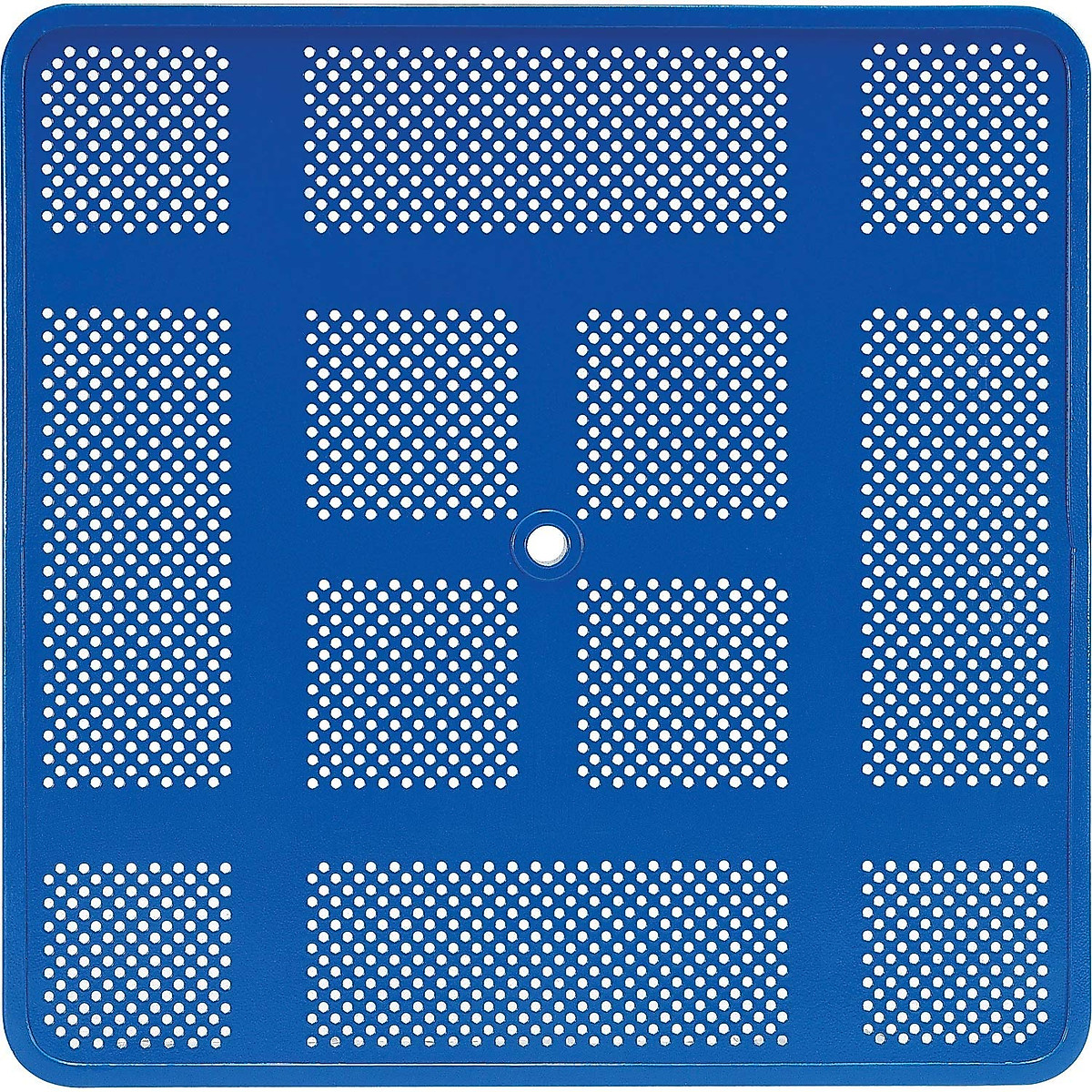Global Industrial 46" Perforated Square Picnic Table, Blue