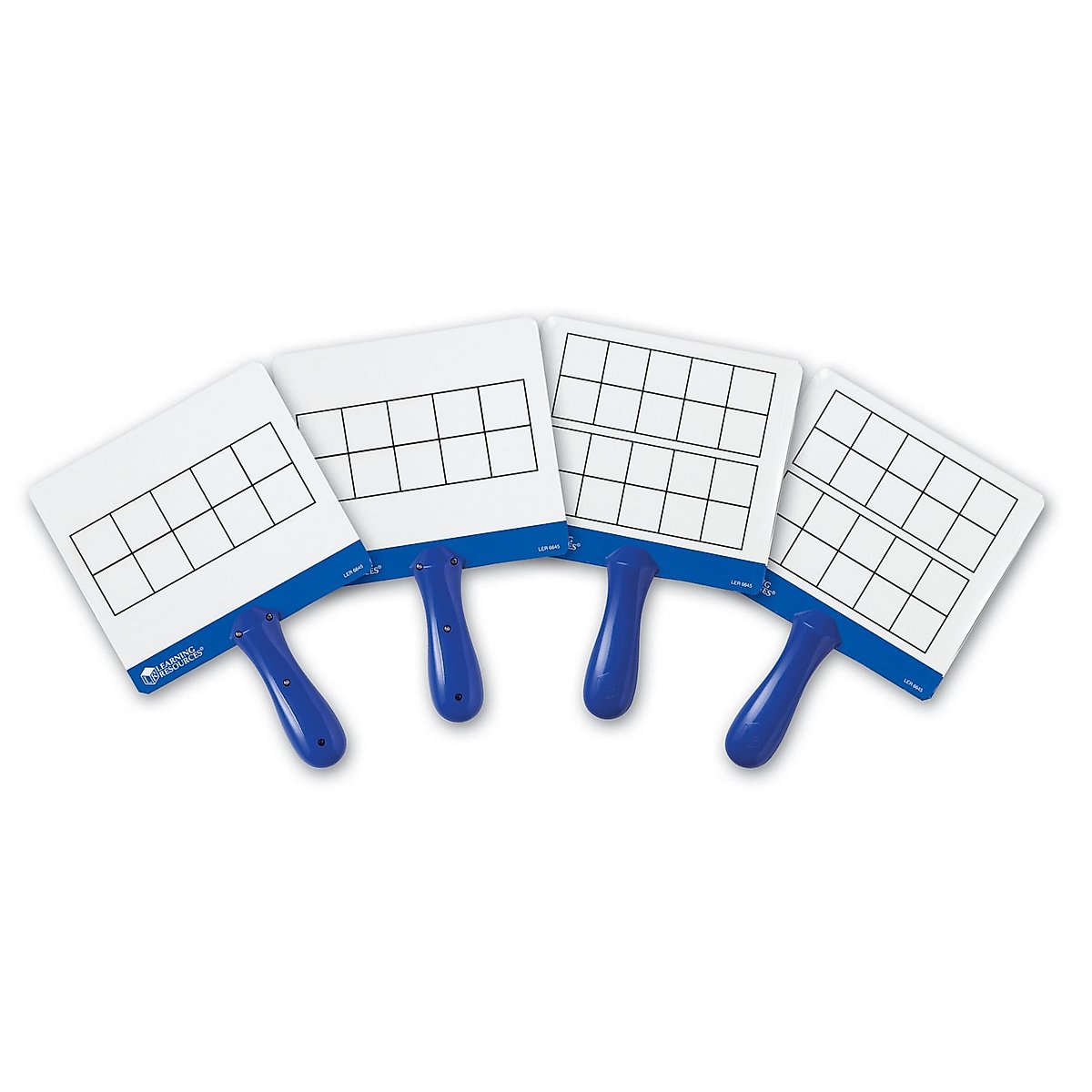 Learning Resources Magnetic Ten-Frame Answer Boards (Set of 4) and 100 Counters + Learning Resources Time Activity Set - 41 Pieces