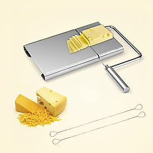 LUTER 10pcs Cheese Slicer Wire, Cheese Slicer Replacement Wires Cheese Cutter Wires for Slicing Soft Cheeses, Pâtés