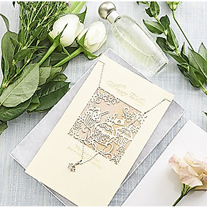 8x5.5x1.25 Cotton Filled Jewelry Gift Boxes, Kraft Cardboard Jewelry Boxes, Jewelry Gift Box for Necklace, Earring, Bracelet, Accessories, Bulk Jewelry Box for Small Business & Boutique, White 20 Pcs