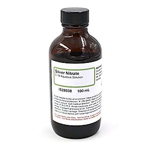 Innovating Science Silver Nitrate Solution, 0.1M, 100mL - The Curated Chemical Collection