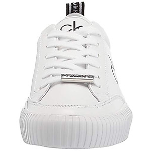 Calvin Klein Women's LARISS Sneaker, White 142, 7.5