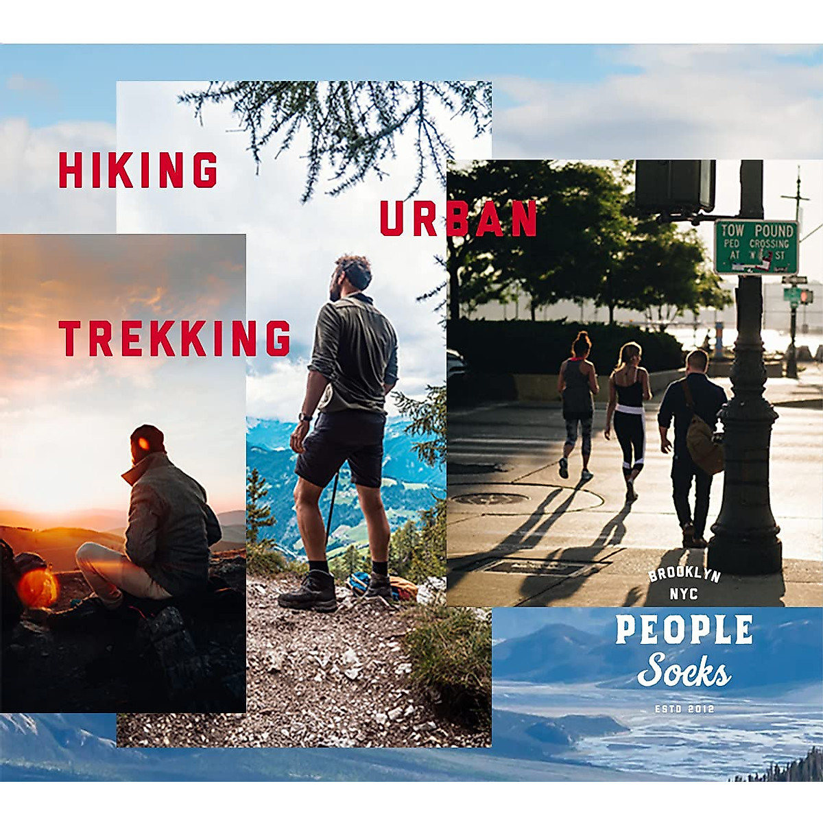 People Socks Large 4pairs Mens Merino Wool Socks Charcoal Black Large Made in USA