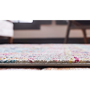 Rugs.com El Paso Collection Rug – 4' x 6' Multi Medium Rug Perfect for Living Rooms, Large Dining Rooms, Open Floorplans