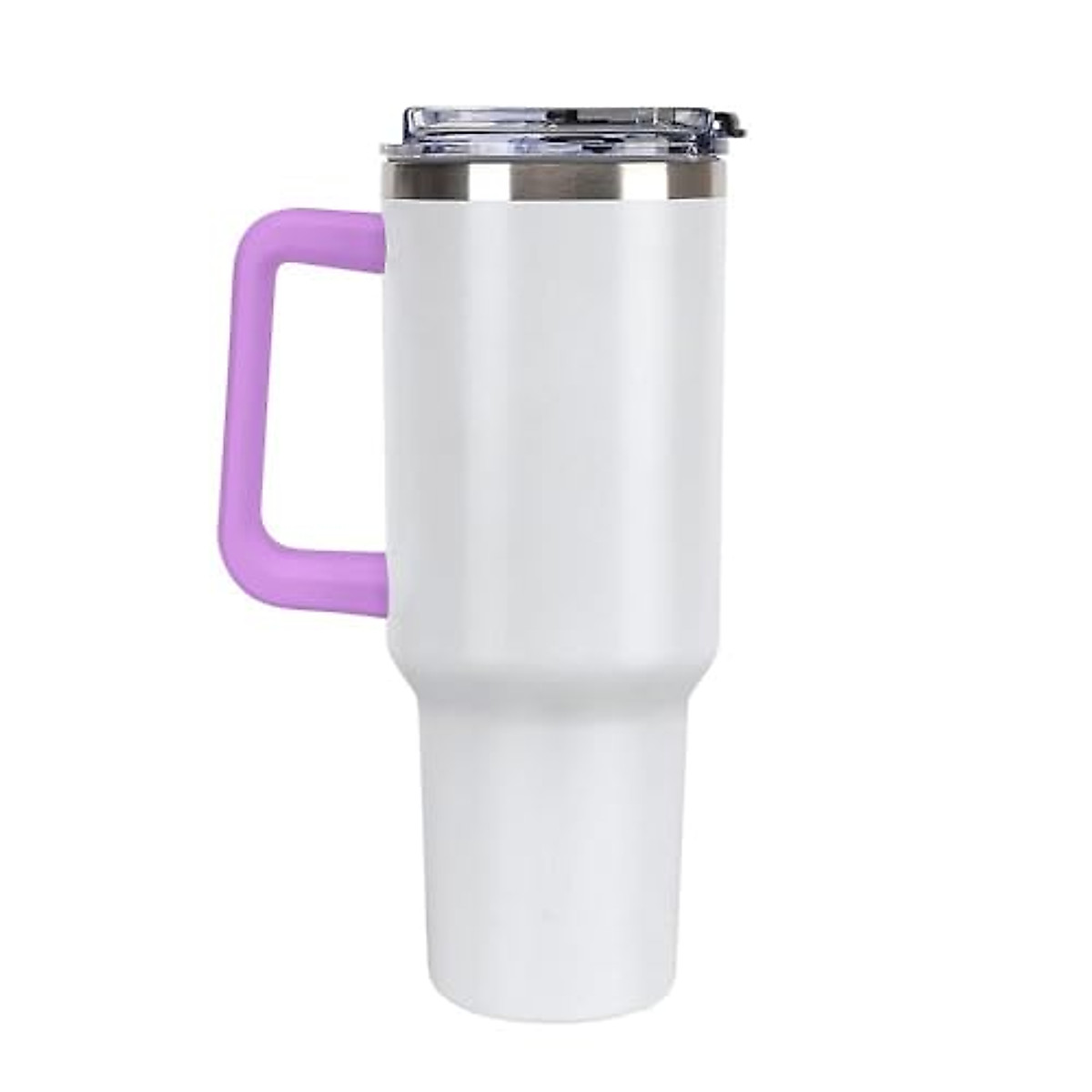 USA Flag Chicken Insulated Tumbler with Lid And Straw Stainless Steel Travel Coffee Mug 40oz Violet-style