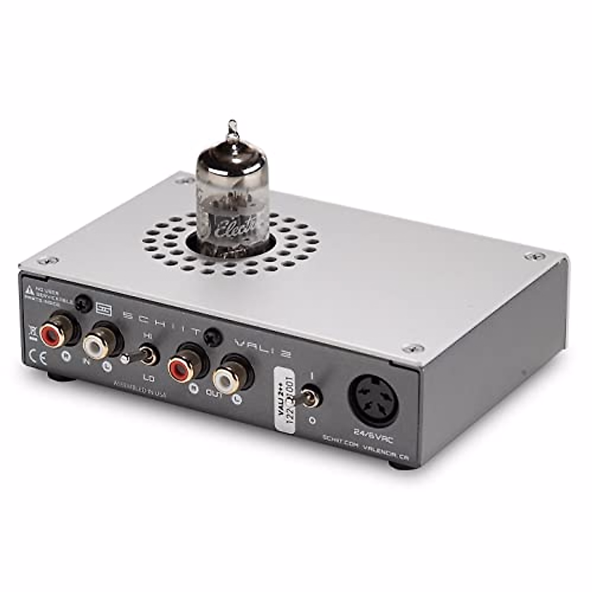 Schiit Vali 2++ Tube Hybrid Headphone Amp and Preamp (Silver)