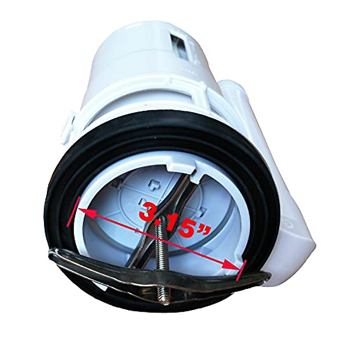 3 inch Dual Flush Valve Replacement for One Piece Toilet Repair Kit Parts Tank Drain (3.18”-3.5”),A2201