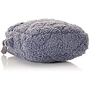 Vera Bradley Women's Teddy Fleece Sherpa RFID Small Convertible Crossbody Purse, Thunder Blue, One Size