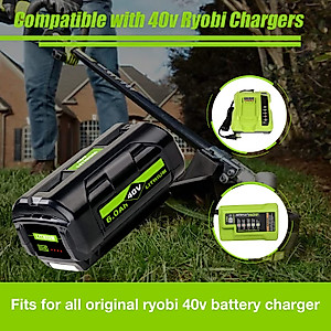 Xocdvso 6.0Ah 40V Lithium Battery Replacement for ryobi 40v Battery Compatible with 40v ryobi Battery OP4015 OP4026 OP40201 OP40261 OP4030 OP4040 OP40401 OP4050 OP40501 OP40601
