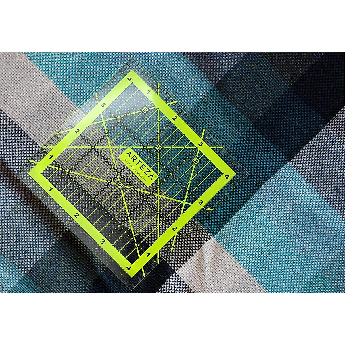 ARTEZA Quilting Rulers Set of 4, Double-Colored Acrylic Sewing Ruler