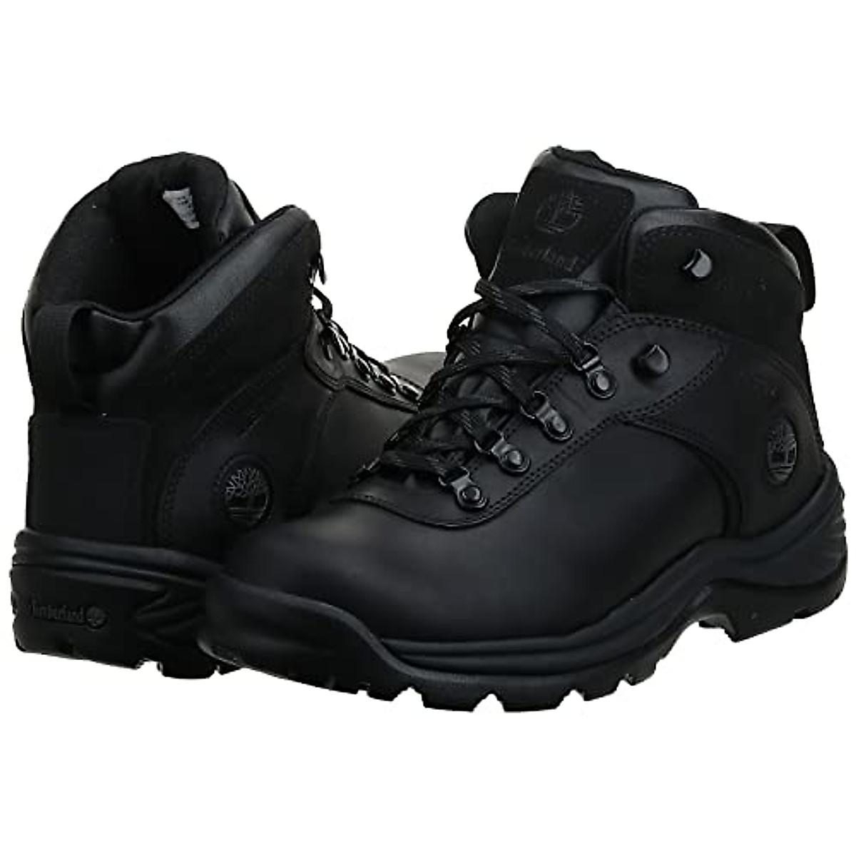 Timberland Men's Flume Mid Waterproof Hiking Boot, Black, 13