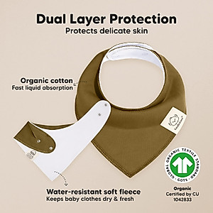 KeaBabies 8-Pack Baby Bandana Drool Bibs – Stylish Unisex Bandana Bibs - Super Absorbent Bandana Drool Bibs – Gentle Teething Bibs for Infants - Cotton Baby Bib