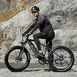 VELOWAVE Electric Bike Adults 750W BAFANG Motor 48V 15Ah LG Cells Battery,26" x 4.0" Fat Tire Ebike 28MPH Snow Beach Mountain Electric Bicycle Shimano 7-Speed