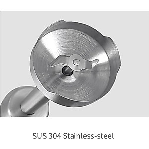 SHOOV Cordless, Rechargeable 3 in 1 Hand Blender & Mixer, Stainless Steel Stick, Detachable, 8 Speed + Turbo, Easy to Clean, Safety lock with LED white lights, USB charge