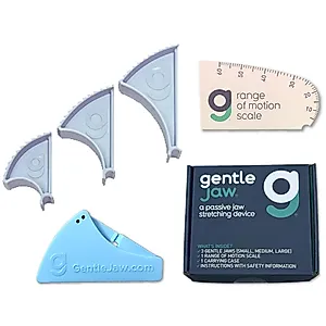 Gentle Jaw Pain Relief Device for TMJ Grinding Clenching Headaches ​Bruxism Caused by Tight Jaw Muscles. Use it to Passively Stretch and ​R​elax Your Jaw Muscles. We Call it Yoga for The Jaw