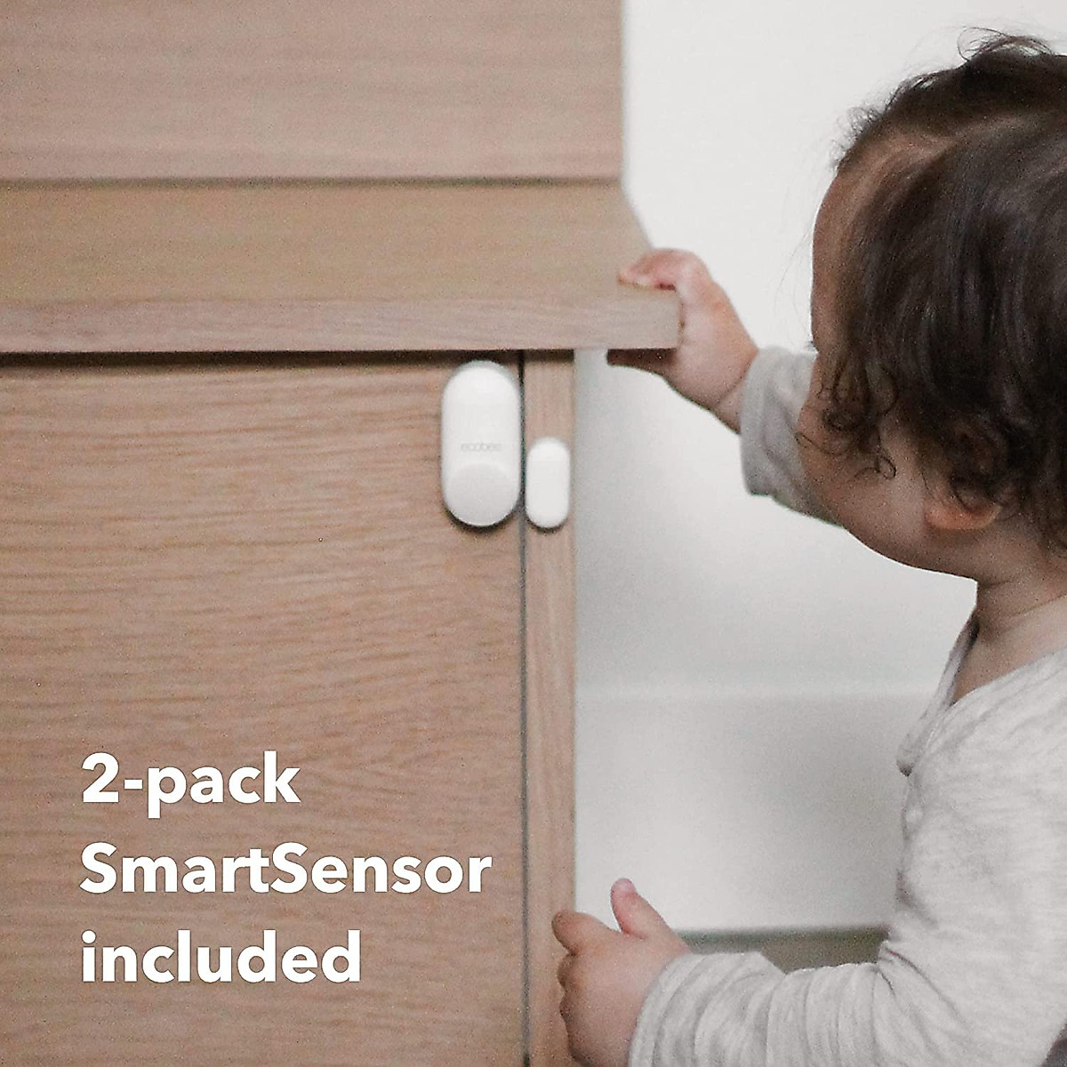ecobee Smart Thermostat with Smart Sensor Included + 1 Smart Sensor for Doors and Windows, Black, White (EB-STATE5-01)
