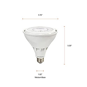 SYLVANIA PAR38 High Output LED Light Bulb, 150W = 25W, Non-Dimmable, Wet Rated, 2500 Lumens, 3000K, White - 1 Pack (74795)