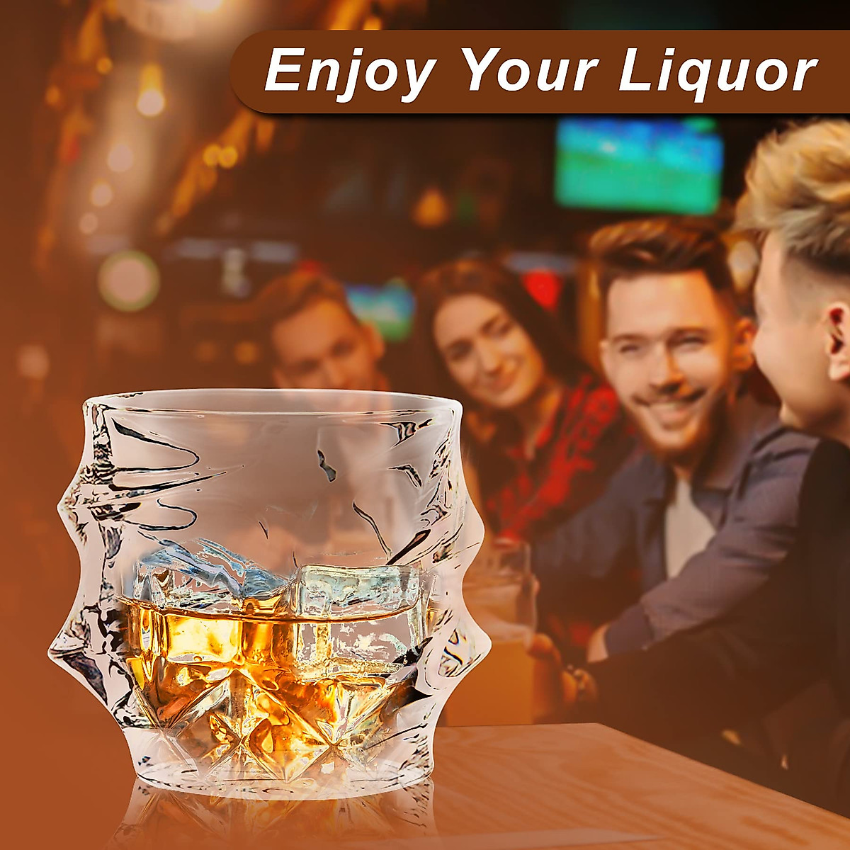 MoonlyTree Whiskey Shot Glasses Set of 2, Real Bullet Classic Whiskey Shot and Beer Glasses for Bourbon, Scotch, Rum, Gift for Men, Friends, Family-9/11Fl.oz