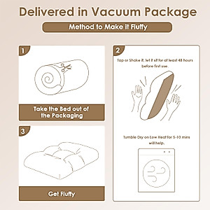 EHEYCIGA Fluffy Dog Crate Bed, Plush Faux Fur Pad, Calming Anti-Anxiety Small Dog Bed