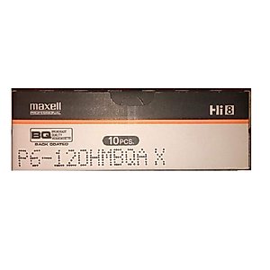 Maxell P6-120HM Broadcast Quality Blank Video Cassettes 10-Pack