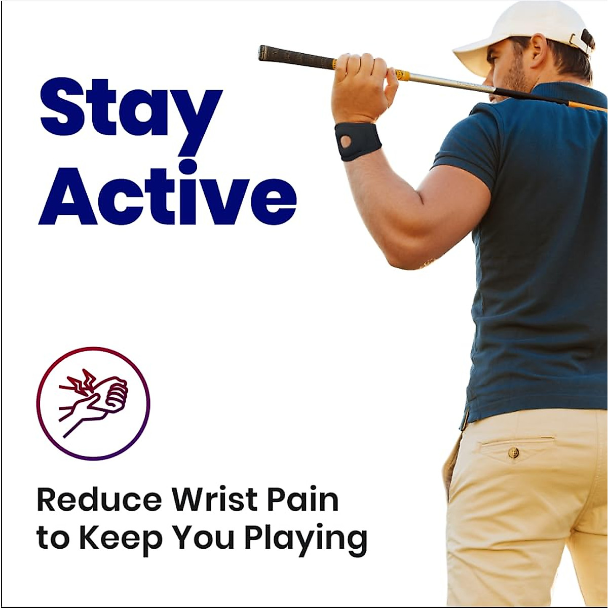 Wrist Wrap Compression Wrist Brace For TFCC Tears | Carpal Tunnel Pain & Tendonitis Relief | Padded Hole For Ulnar | Wrist Support For Working Out | Wrist Wraps for Men Women | Fits Both Wrists (MED)