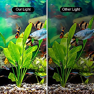 WEAVERBIRD LED Aquarium Light Three-Mode Adjustable Fish Tank Lights 5W 16 LED Planted Aquarium Light Clip Lamp 550LM for 0.24 inch Thickness 12 inch Fish Tank