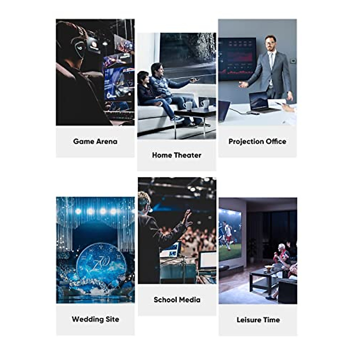 Capshi VGA to VGA Cable 6 Feet, VGA Cable 1080P Full HD Computer Monitor Cable with 15 pin 24k Gold-Plated Male to Male Cord for PC Laptop TV Projector[Aluminum Shell, Nylon Braided]