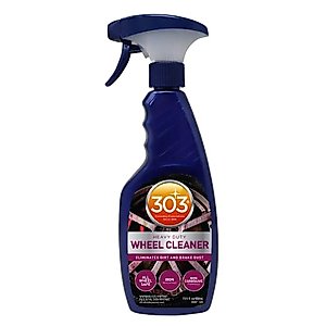 303 Heavy Duty Wheel Cleaner - Eliminates Dirt and Brake Dust - All Wheel Safe - Iron Indicating Formula - Non Corrosive Formula, 15.5 fl. oz. (30597CSR) Packaging May Vary
