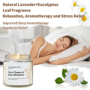 New Chapter Gifts, New Beginnings Gifts for Women, Congratulation Gifts for Women, New Job Gifts for Women - Lavender Scented Candle, Break Up, New Job, Engaged, Bracelet & Greeting Card Gifts Set