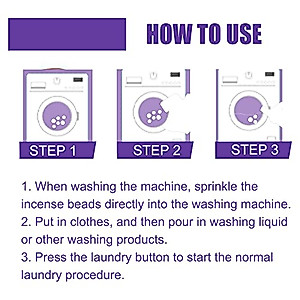 MTJKD Laundry Scent Beads, Lavender Laundry Fragrant Beads, Laundry Bead Scent Booster Lavender for Washer, Calm, Lavender Bean