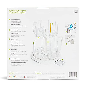 Munchkin® High Capacity Drying Rack for Baby Bottles and Accessories, White