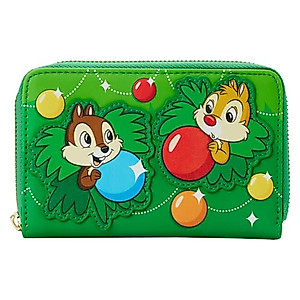 Loungefl Chip n Dale Ornaments Zip Around Wallet