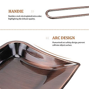 HANABASS Kids Toys Pet Car Space Household Office Ornament Light Pan Handheld Dustpan Handmade Metal Saving Industrial Trash Pets Sweeping Desktop Dustpans Garbage Garden Mini Craft Car Decor