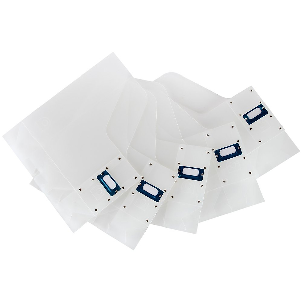 Home-X Clear File Holder Organizers for Magazines or Documents (Set of 5)