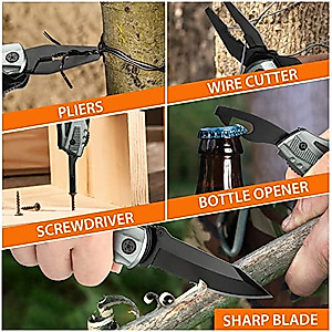 luckdoor Gifts for Dad from Daughter Son,Pocket Knife WORLD'S BEST DAD Christmas Stocking Stuffers for Dad, Fathers Day Birthday Gifts,Cool Gadget for Hiking,Cycling,Camping,Outdoor.